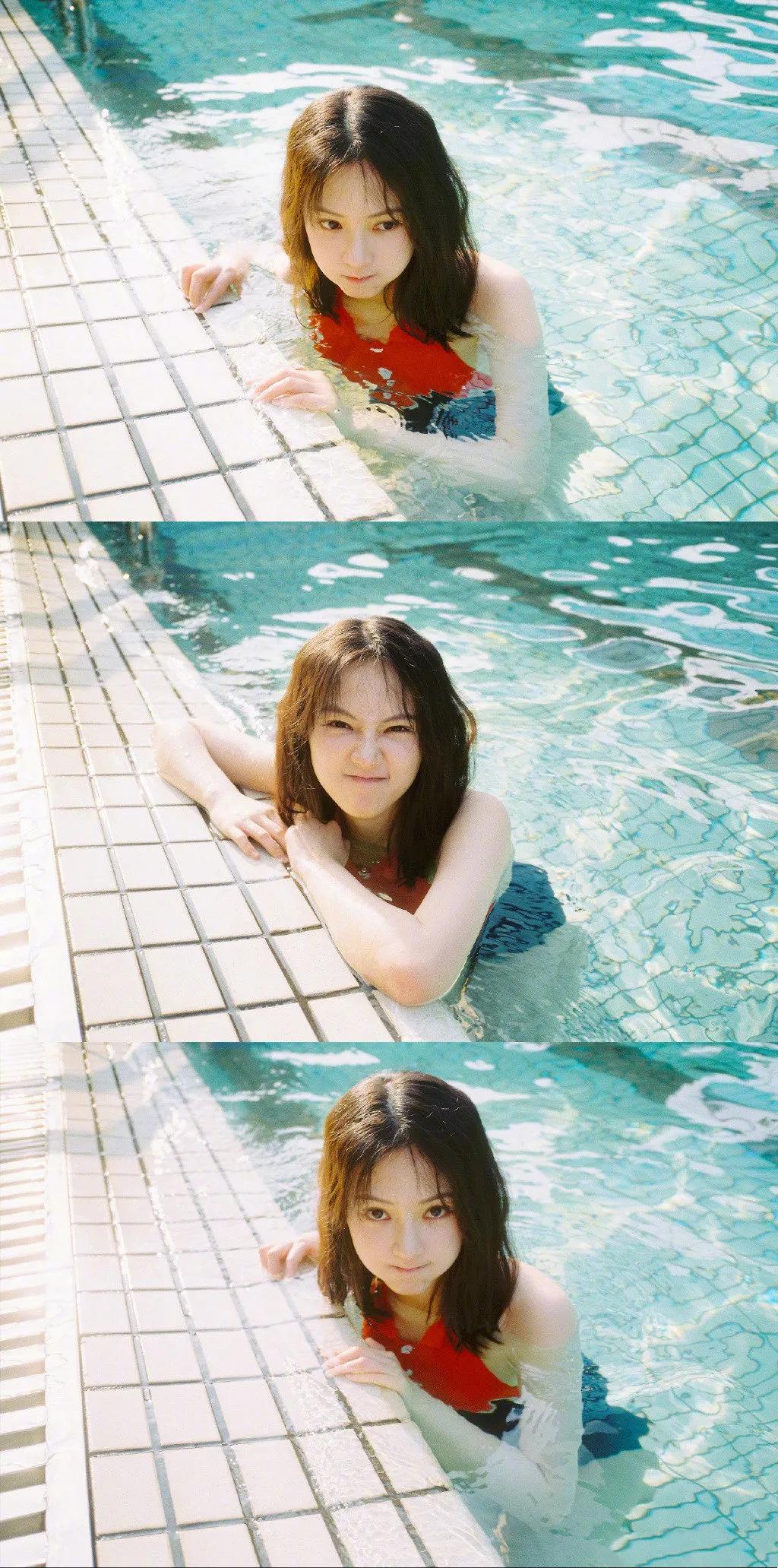 Huang Cancan's campus photos are pure and her swimsuits are small and sexy. Which style of Wuhan ...