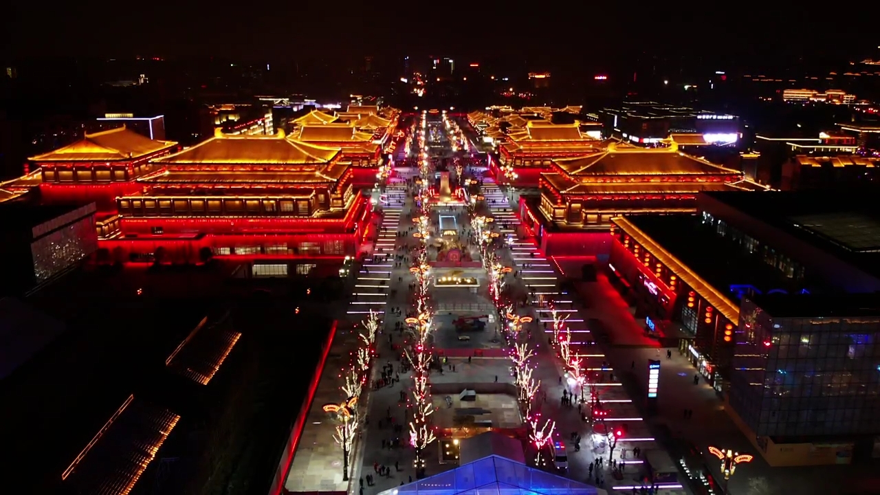 Datang Everlasting City: This "Great Tang Dynasty" night view, as you ...