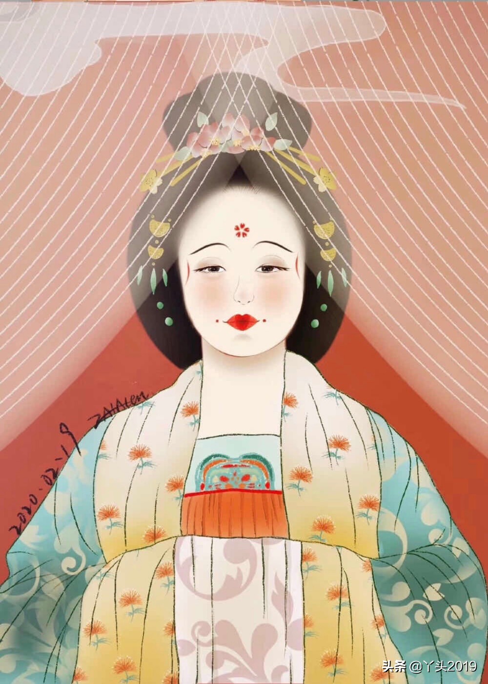 Walk into the Tang Dynasty and admire the makeup of the Tang woman who ...