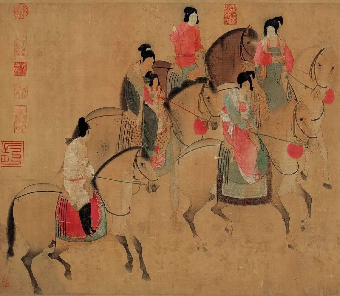Which one in "Lady Guoguo's Tour in Spring" is the wife of Guoguo ...