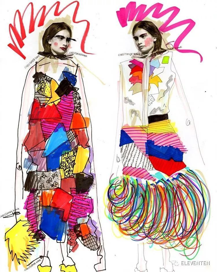 Fashion illustrator's grotesque aesthetics, painted like this, Saint ...