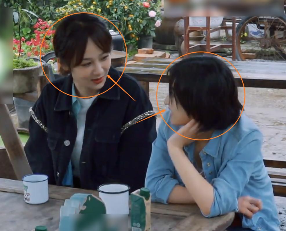 Yang Zi and Zhang Zifeng walked up in the same frame, and the camera ...