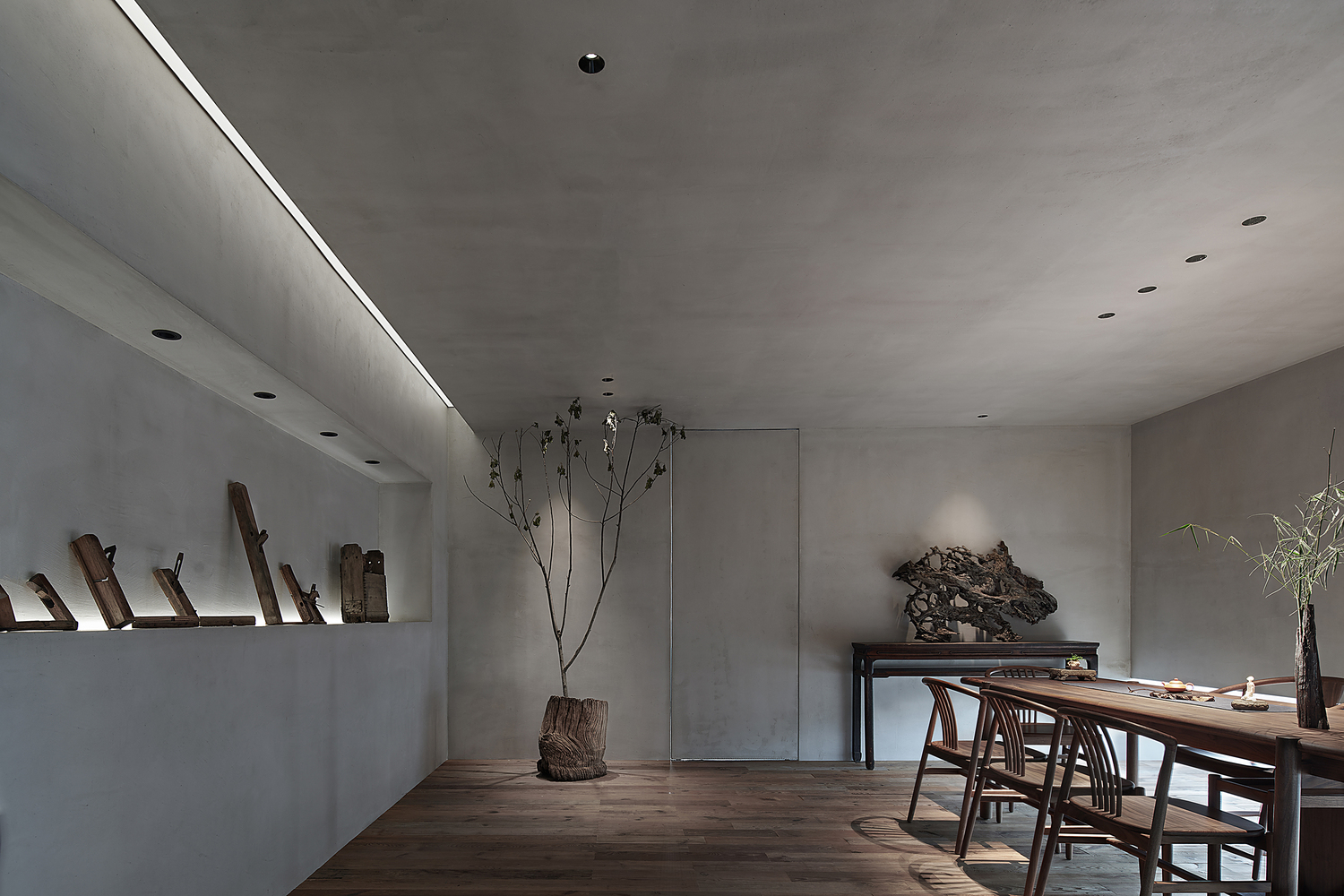 Tea room design: build a tea room with a strong sense of garden in the ...