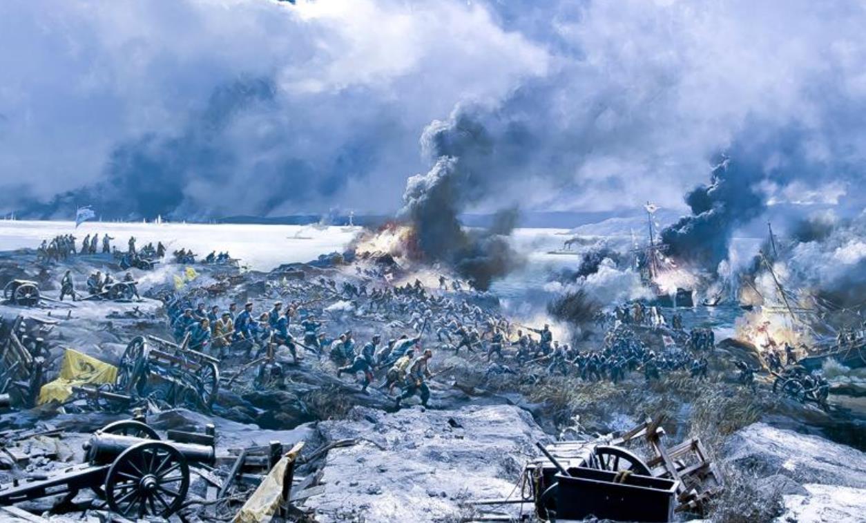 At the founding ceremony, the commander of the Qing Dynasty navy on the ...