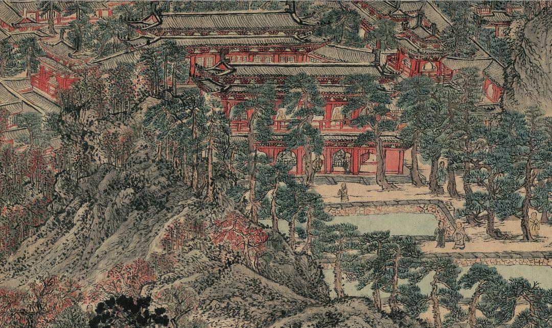 Shui Cun Shan Guo Jiu Qi Feng-Metaphor of Temple Tower in Painting - iNEWS