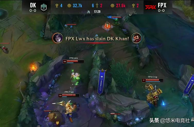 The FPX debut was broken by DK!Khan beats his old club with a gun ...