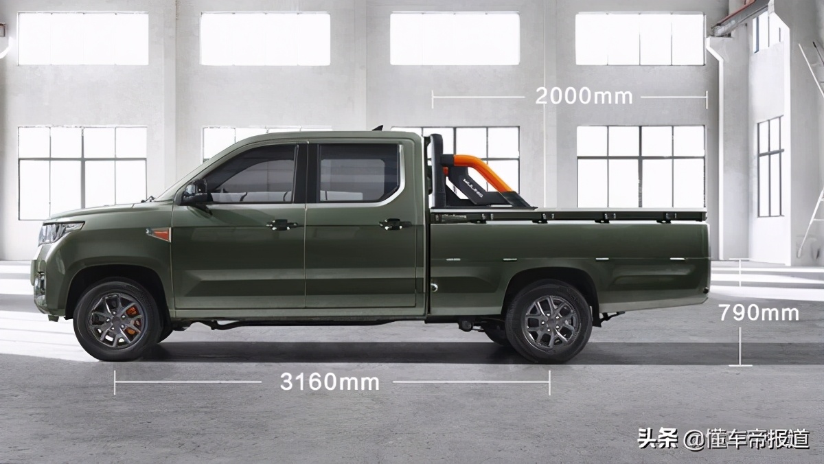 With a cargo box of 2 meters, the Wuling Zhengtu "Kinmin" pickup truck ...