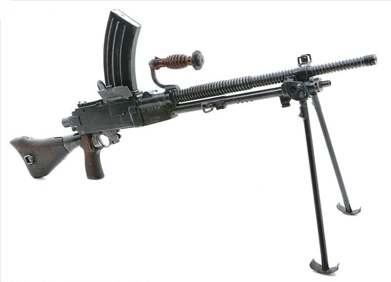 Japan's main WWII light machine gun, Type 96 light machine gun and Type ...