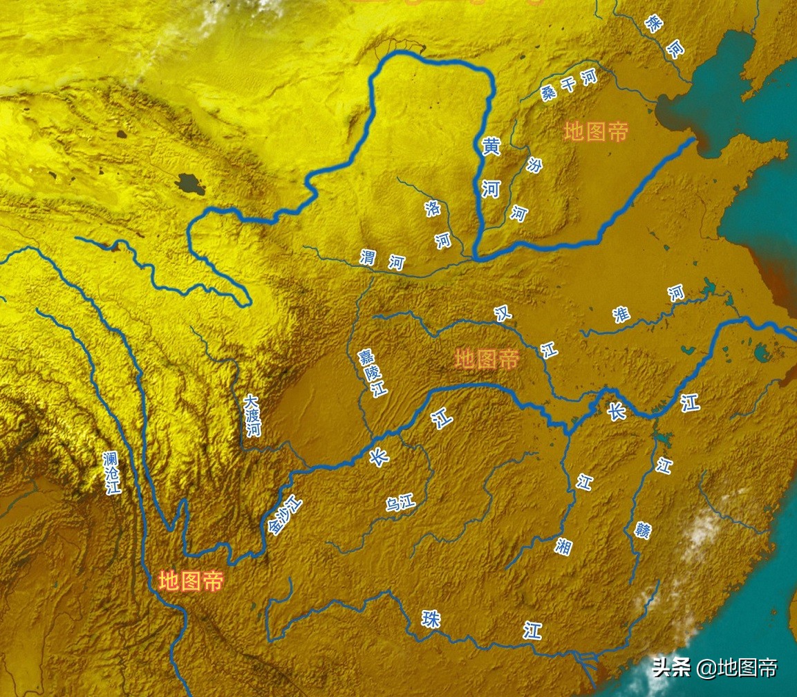 The Yellow River's sediment blocks the Huai River's estuary. How does ...