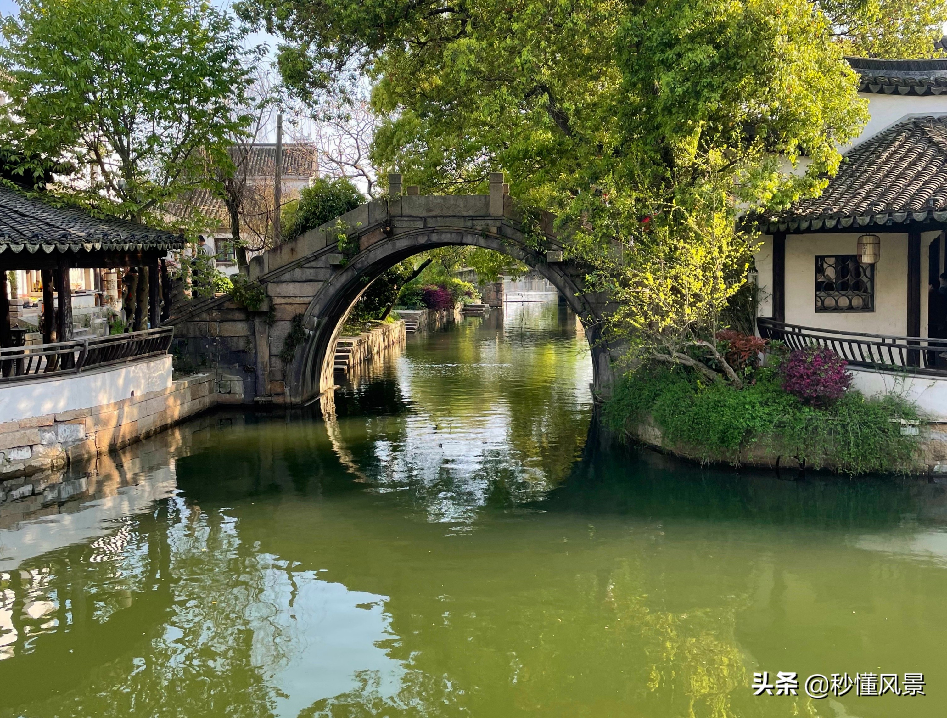There is an original ecological ancient town in Suzhou, with few people ...