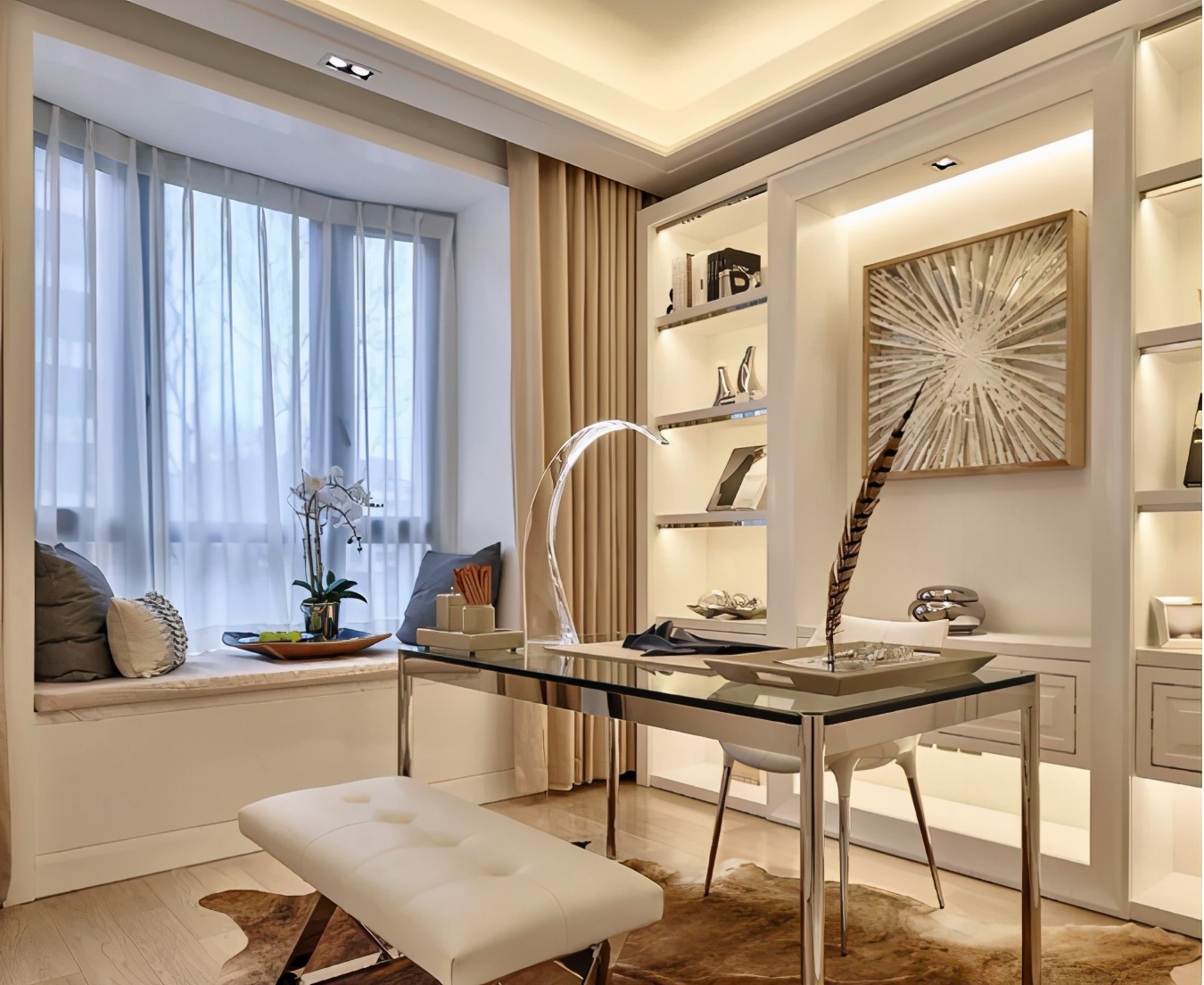 I think the French style study room should be designed like this, what ...