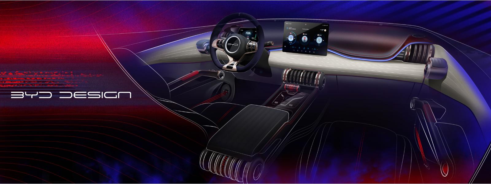 The interior renderings of BYD Yuan PLUS, the first A-class running SUV ...