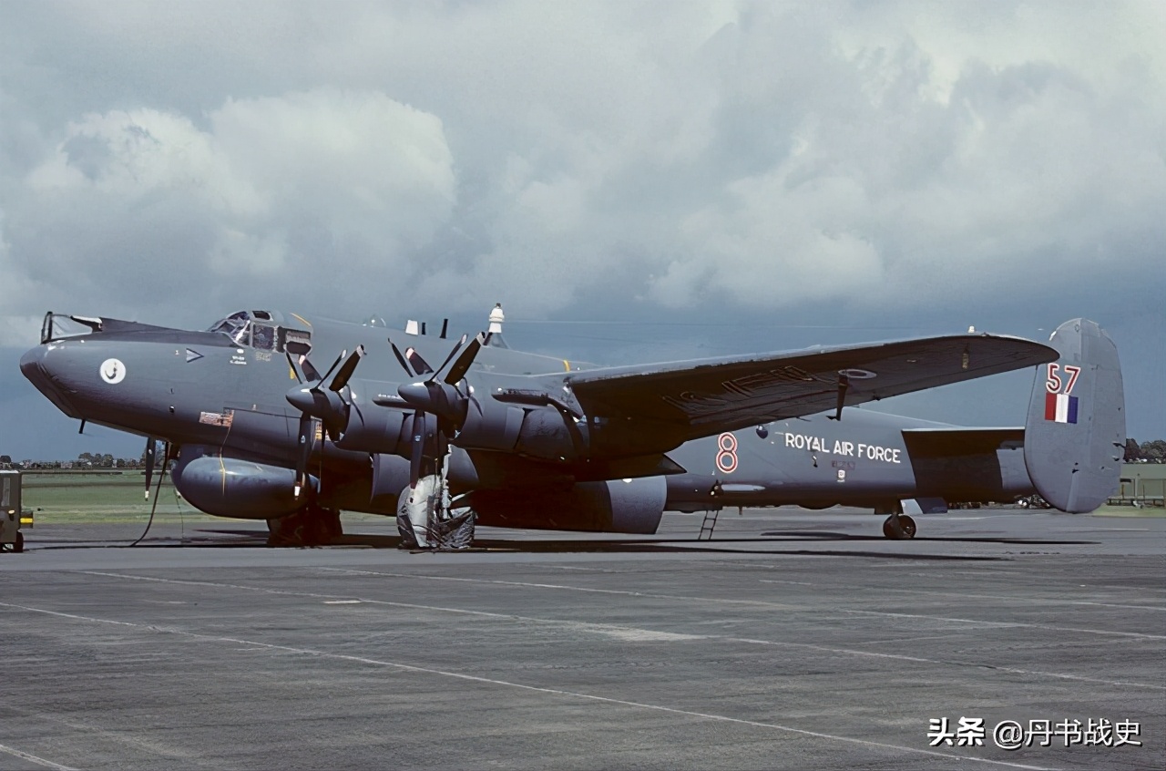 British Shackleton maritime patrol aircraft, a submarine hunter ...