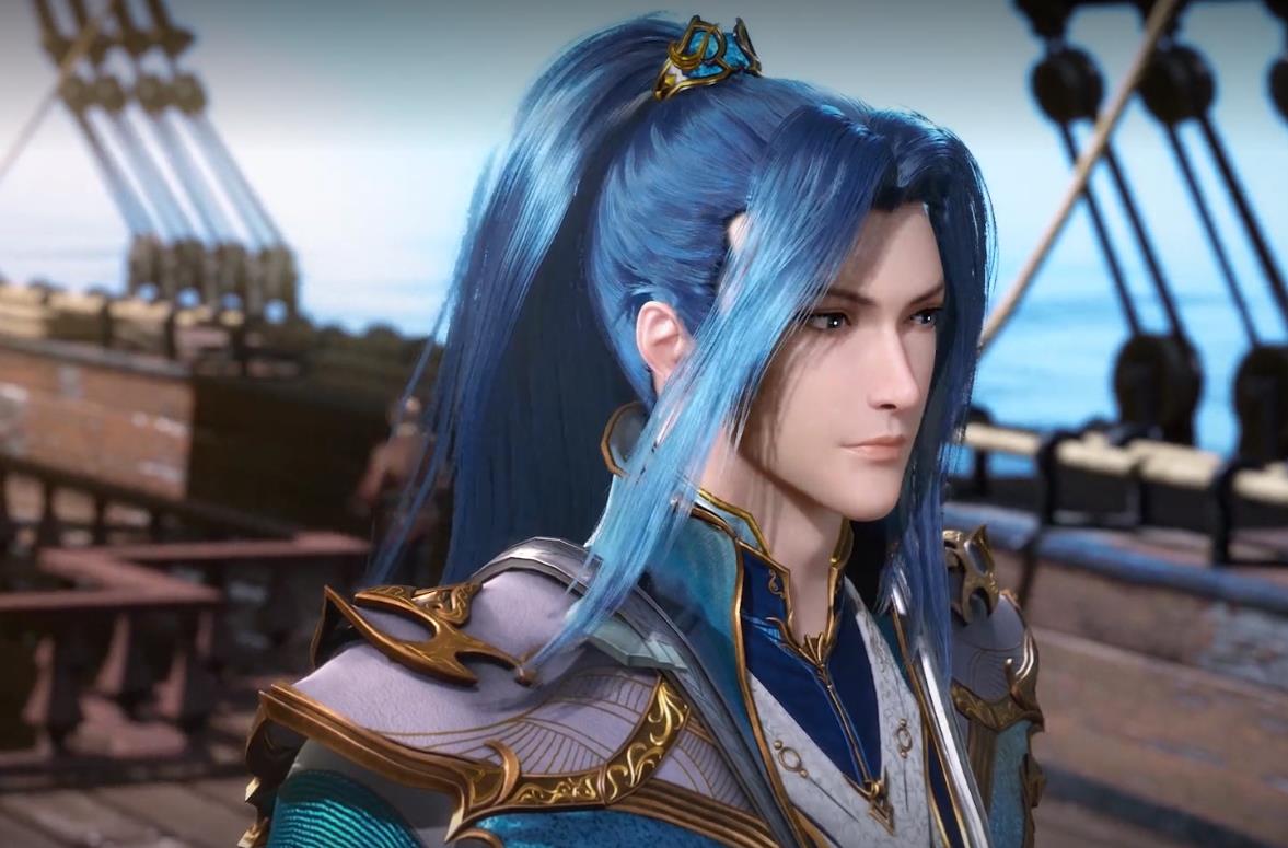 Tang San changed his look again, with a plain gown, and more handsome ...