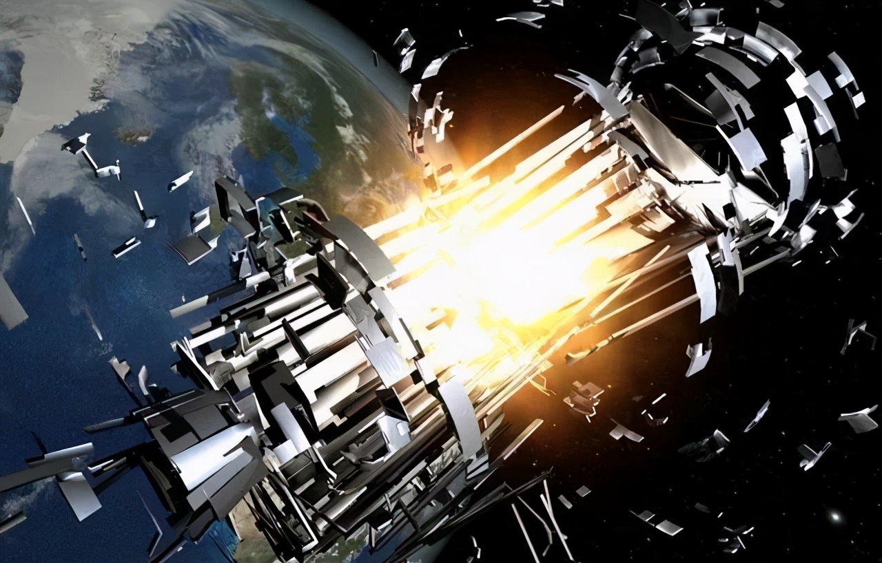 Following the disintegration of the two satellites of China and the ...