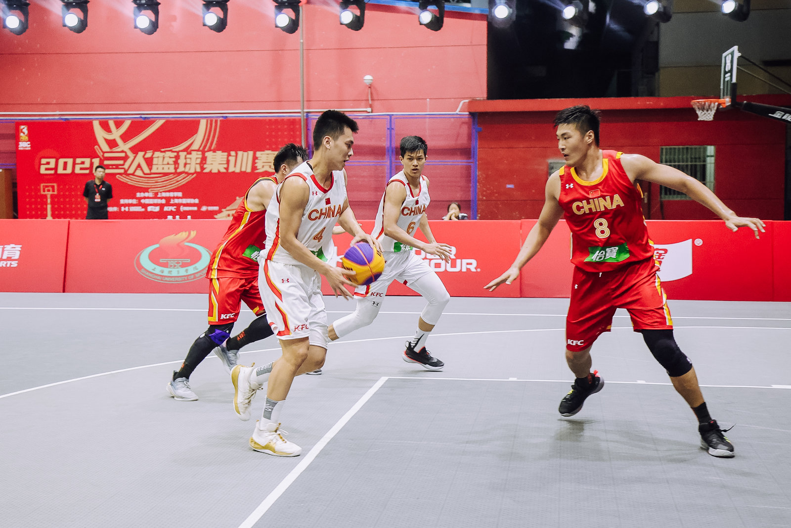 The three-man basketball Chinese red team won the championship in a ...