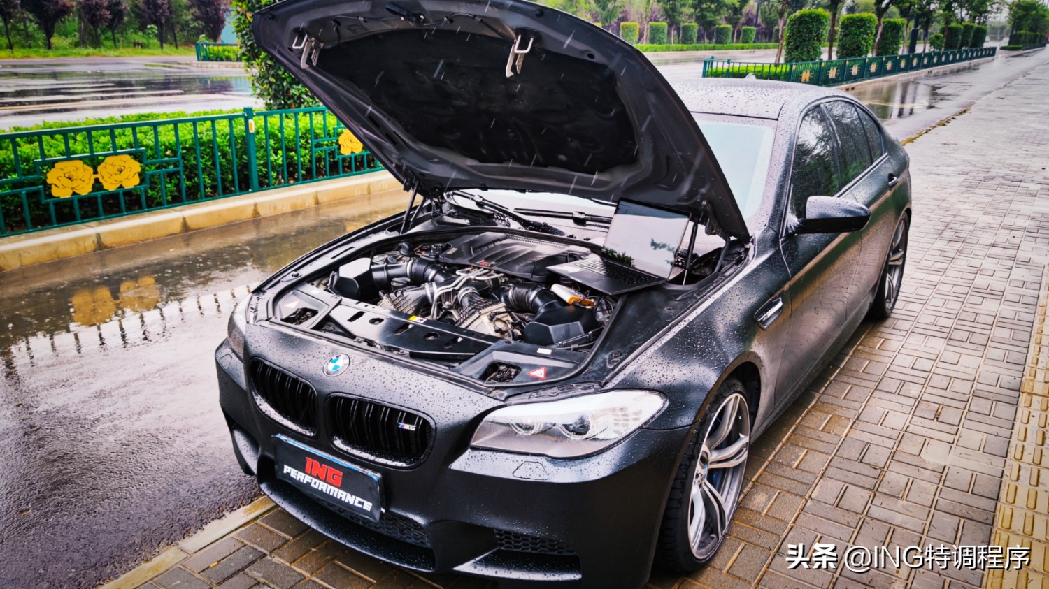 How much potential can the 12 BMW M5 4.4T brush ecu, ING special-tuned 8-cylinder "Jiwang ...