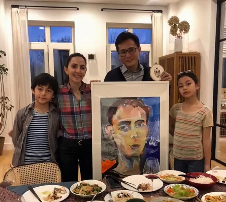 Liu Wei and family celebrate the 43rd birthday! 10 years old No a mixed ...