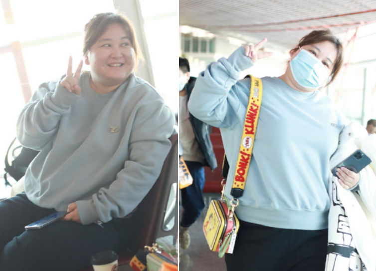 38-year-old Jia Ling gained weight again? The calf is as thick as the ...
