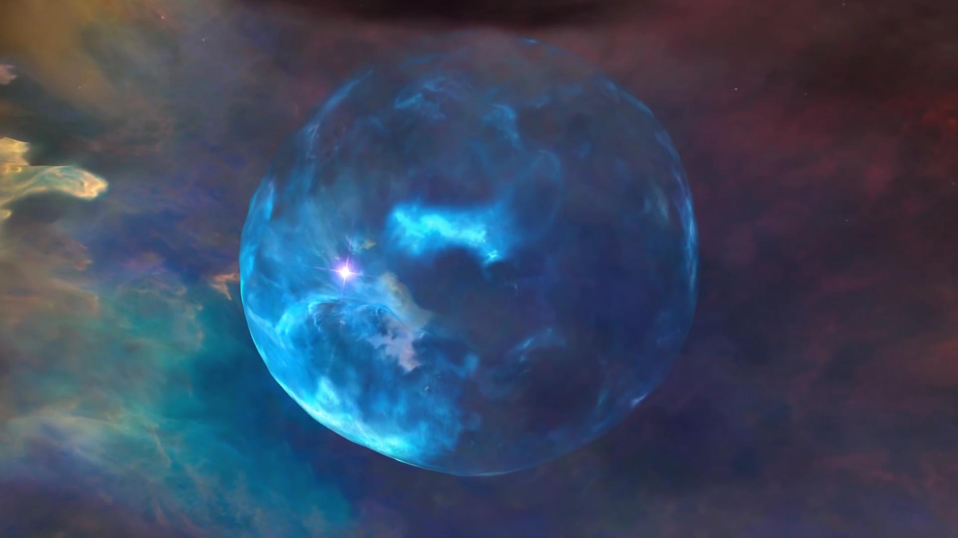 NGC 7635: The bubble nebula 7100 light-years away and 7 light-years in ...