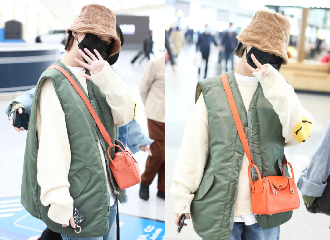Yang Yulin is really a fashion and small-capable, wearing vests to ...