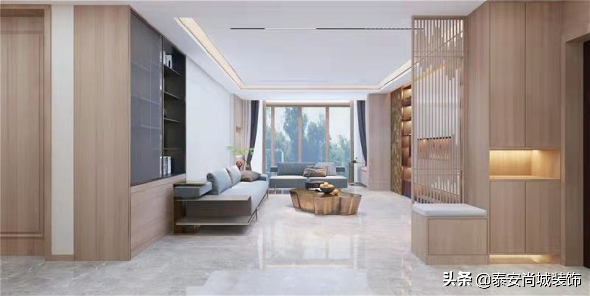 Taian·Urban Forest 260㎡ New Chinese Style Decoration Design Effect ...