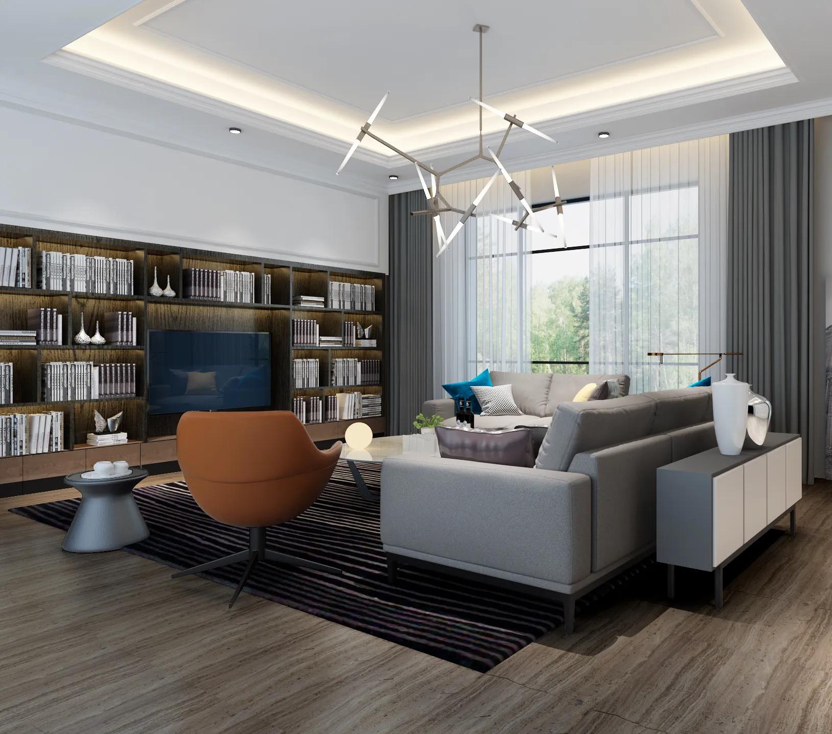 155 square meters modern and light luxury style in the beautiful ...