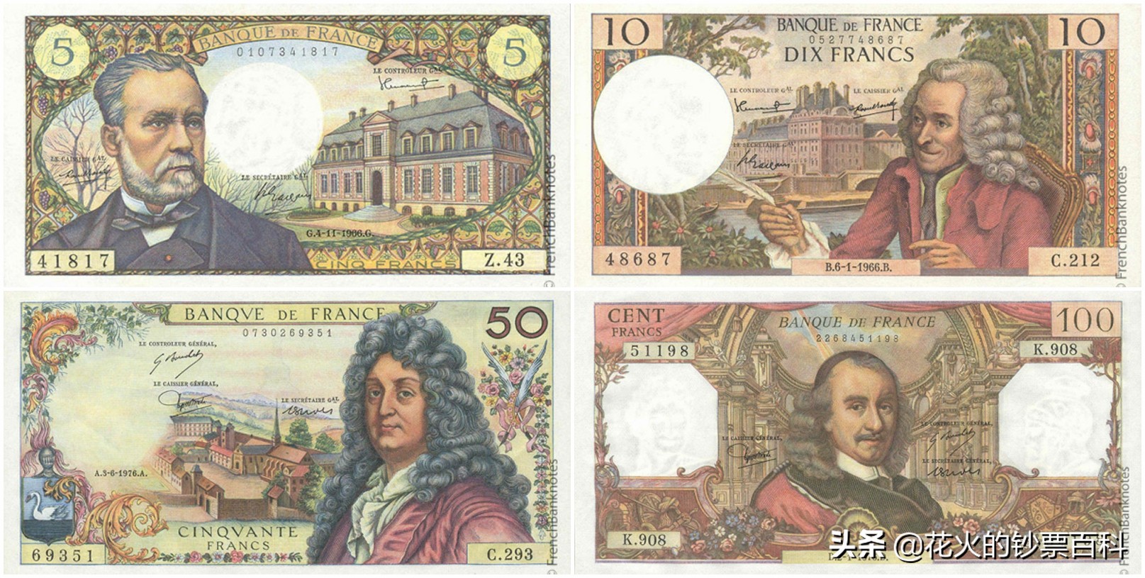 Do you know all the characters on French banknotes?Counting more than ...