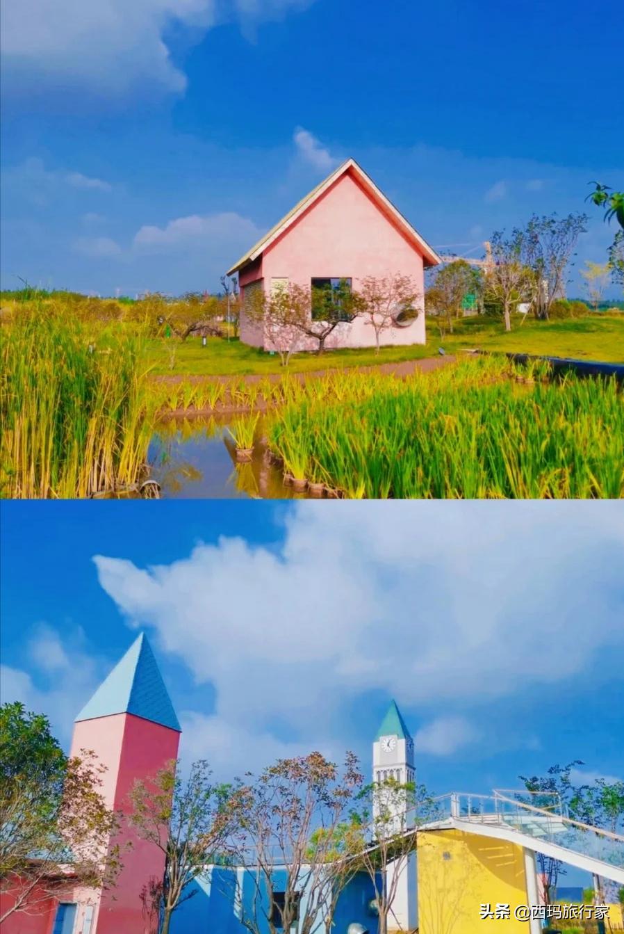 Xi'an is a new fairy tale town!The macaron-colored small house, the ...