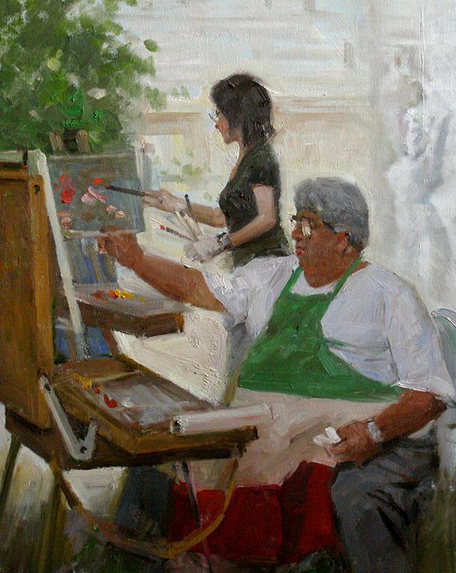 Appreciation of painting figures from life by Zhou Shuqiao, a painter ...