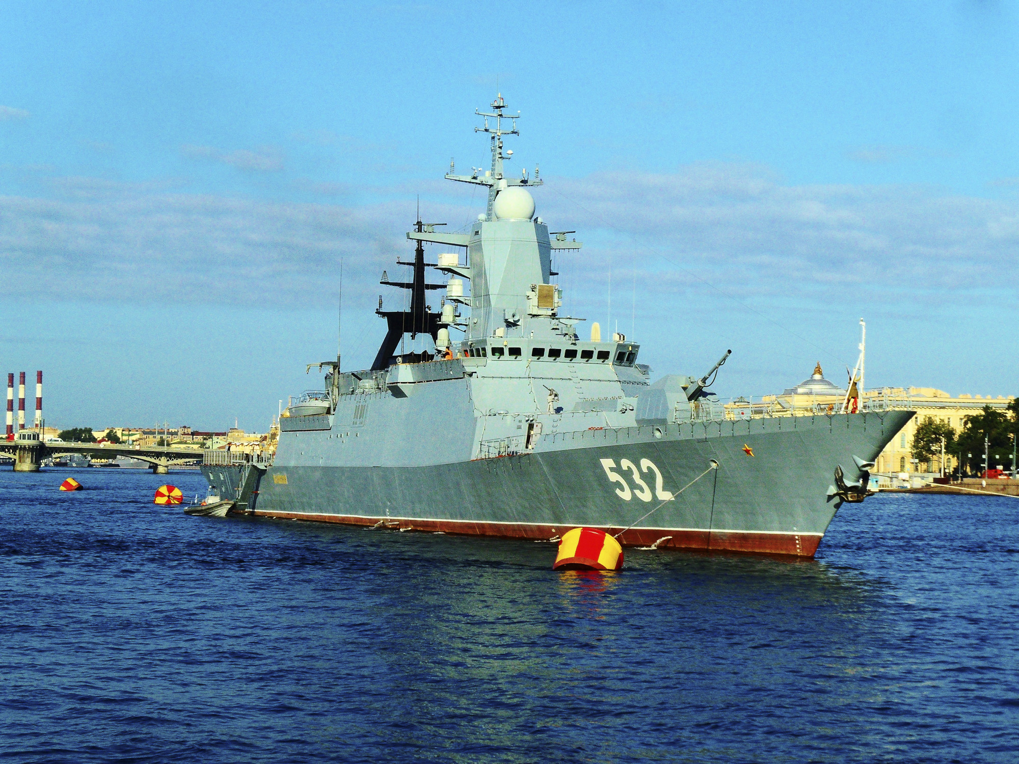 Russian small arsenal ship cutting-edge main force 20380 frigate-100 ...