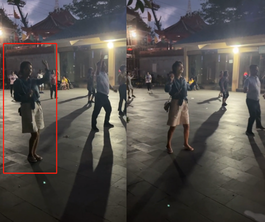 The host Zhang Lei is too grounded!Step on slippers to dance the square dance, a pair of thin ...