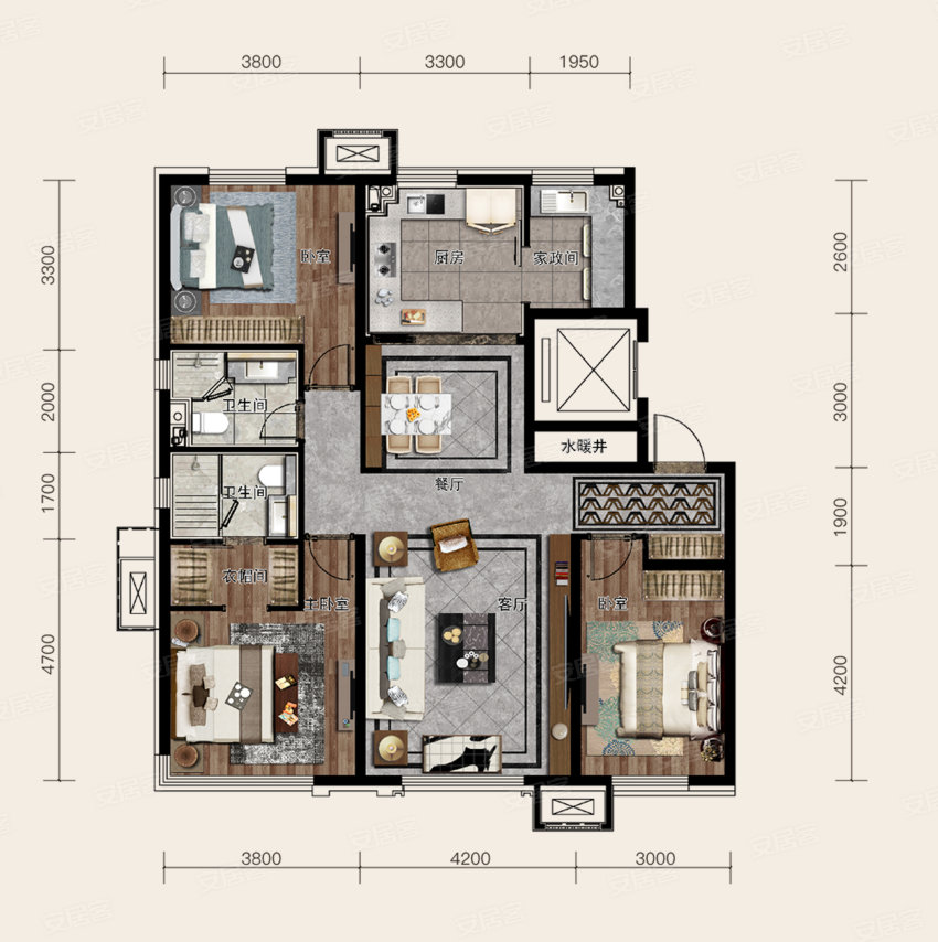 They are all 128 square meters, is there a big gap?Which one do you ...