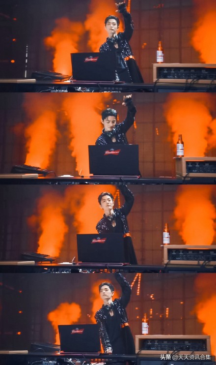 Xiao Zhan turned into a DJ and hit DJ on the spot!Xiao Zhan is cool and ...