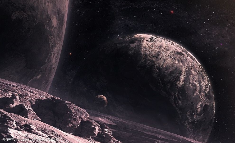 The darkest planet in the universe, the surface is extremely dark, and ...