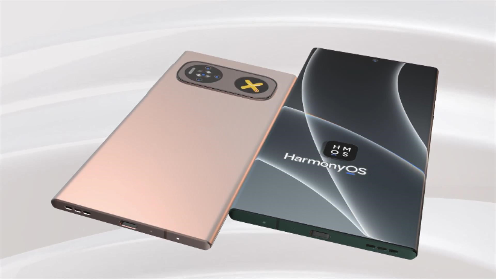 Rendering of Huawei Mate50Pro: HarmonyOS3.0 + Snapdragon 898, dual ring for the secondary screen ...