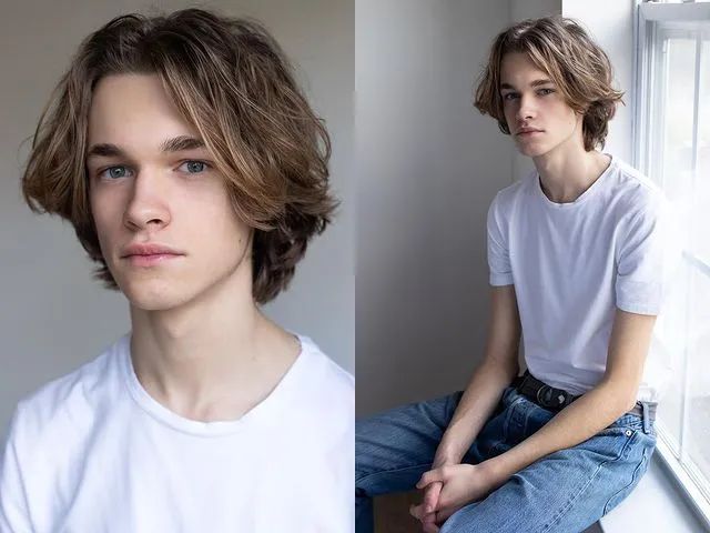 The 19-year-old male model looks like the little plum from the "Titanic ...
