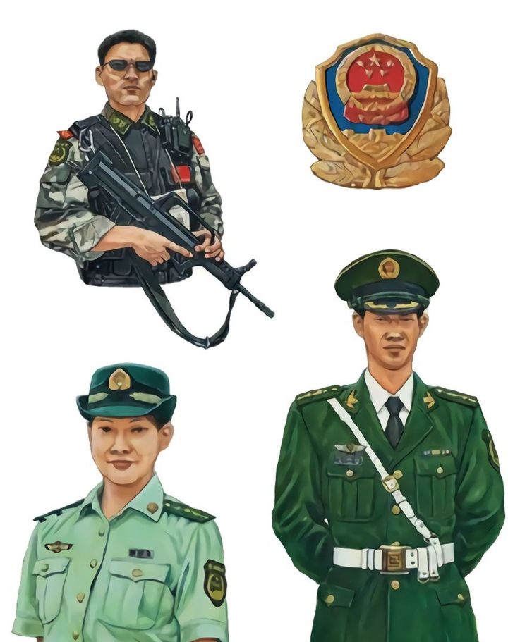 The pictures of the development of the PLA military uniforms are ...