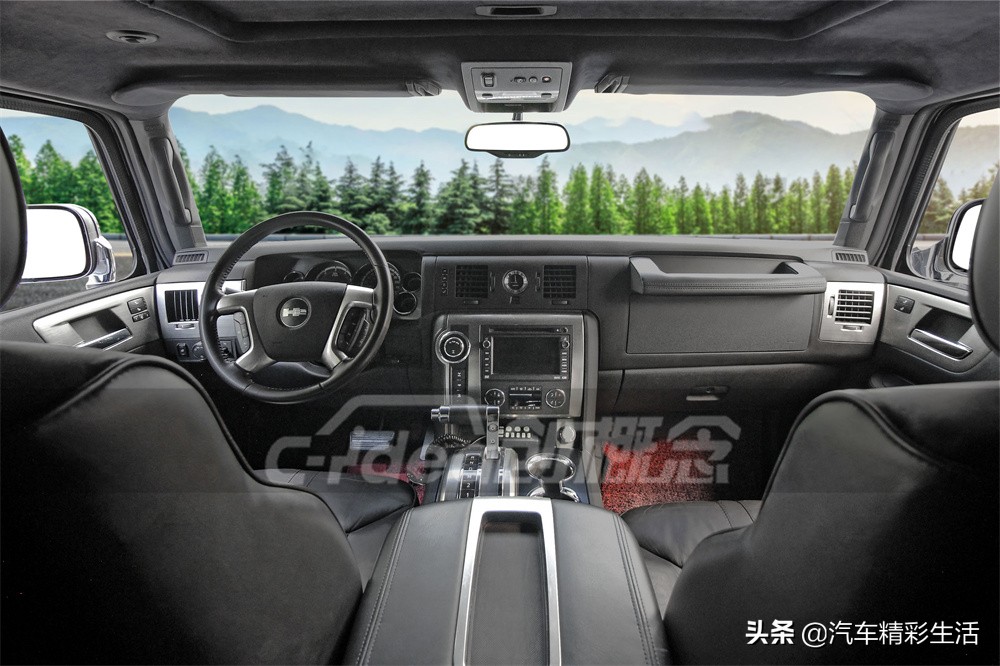 Hummer-H2 four-seater full partition interior modification, black and ...