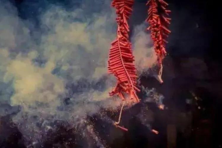 Setting off firecrackers during the New Year is a custom left by our ...