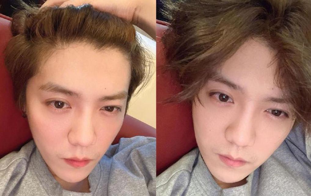 Lu Han took a selfie with her bare face and shared his smoky daily life ...