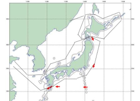 The Sino-Russian combined fleet draws a map around Japan, from the ...