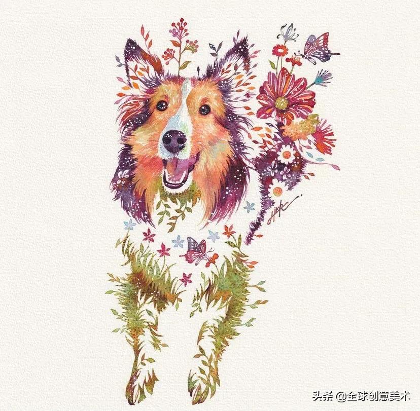 A romantic artist who paints "animals" with "flowers" - iNEWS