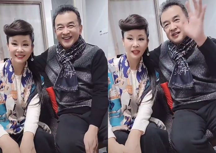 Huang Hong's recent photos have sparse and gray hair, naturally close ...