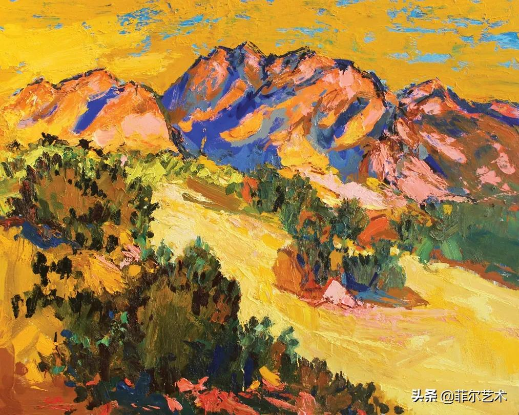 Painter Brian Cote's heavy brushwork oil paintings are bold and ...