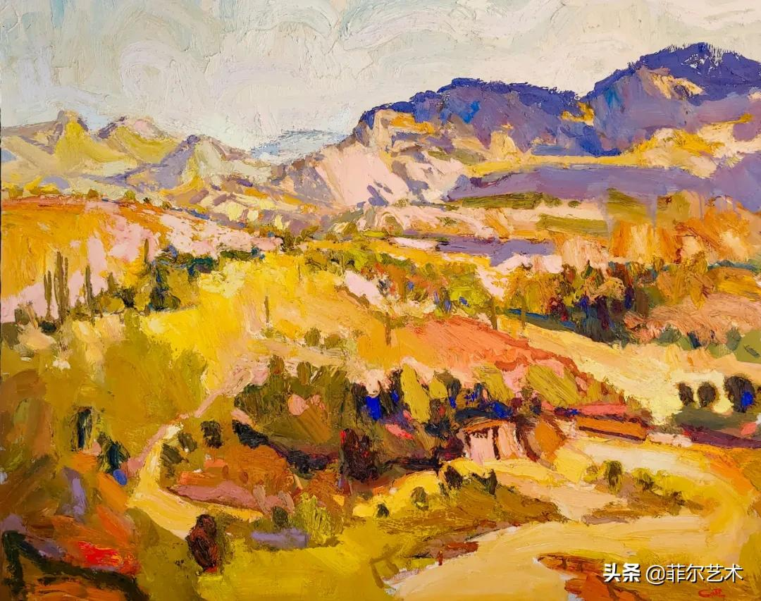 Painter Brian Cote's heavy brushwork oil paintings are bold and ...