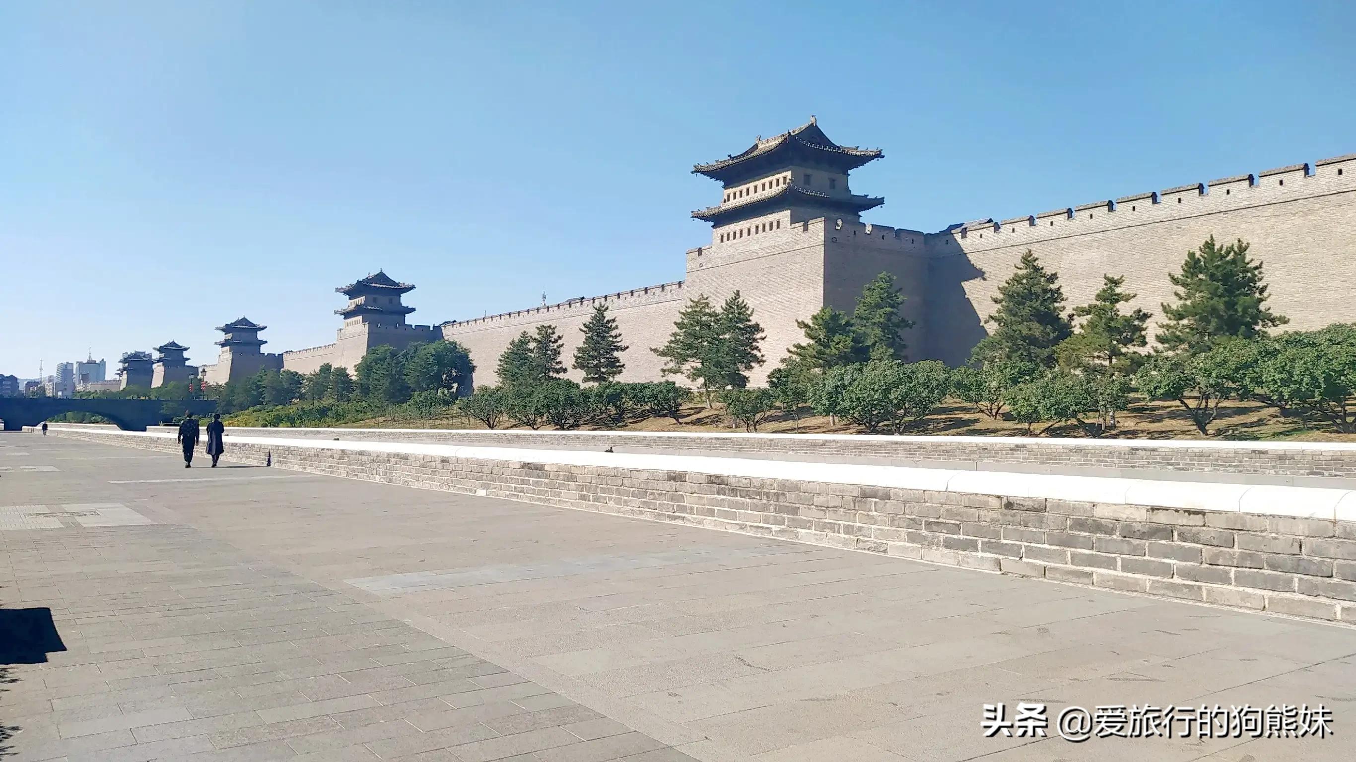 One of the nine ancient capitals of China, the city wall of Datong in ...