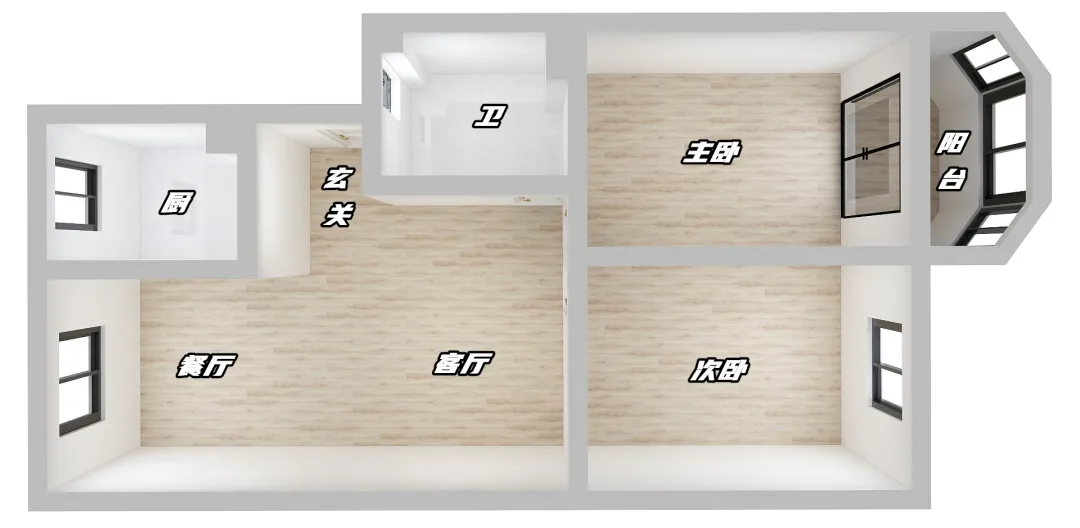 85 square meters old house, the dynamics are very different, the ...