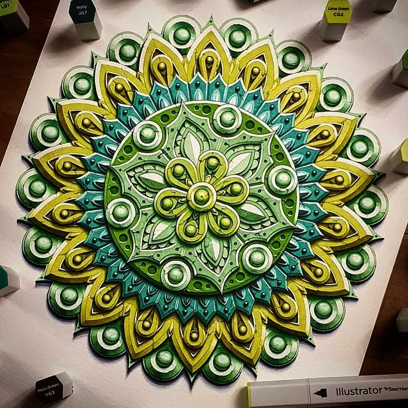 Can painting like this cure depression?These super awesome ...