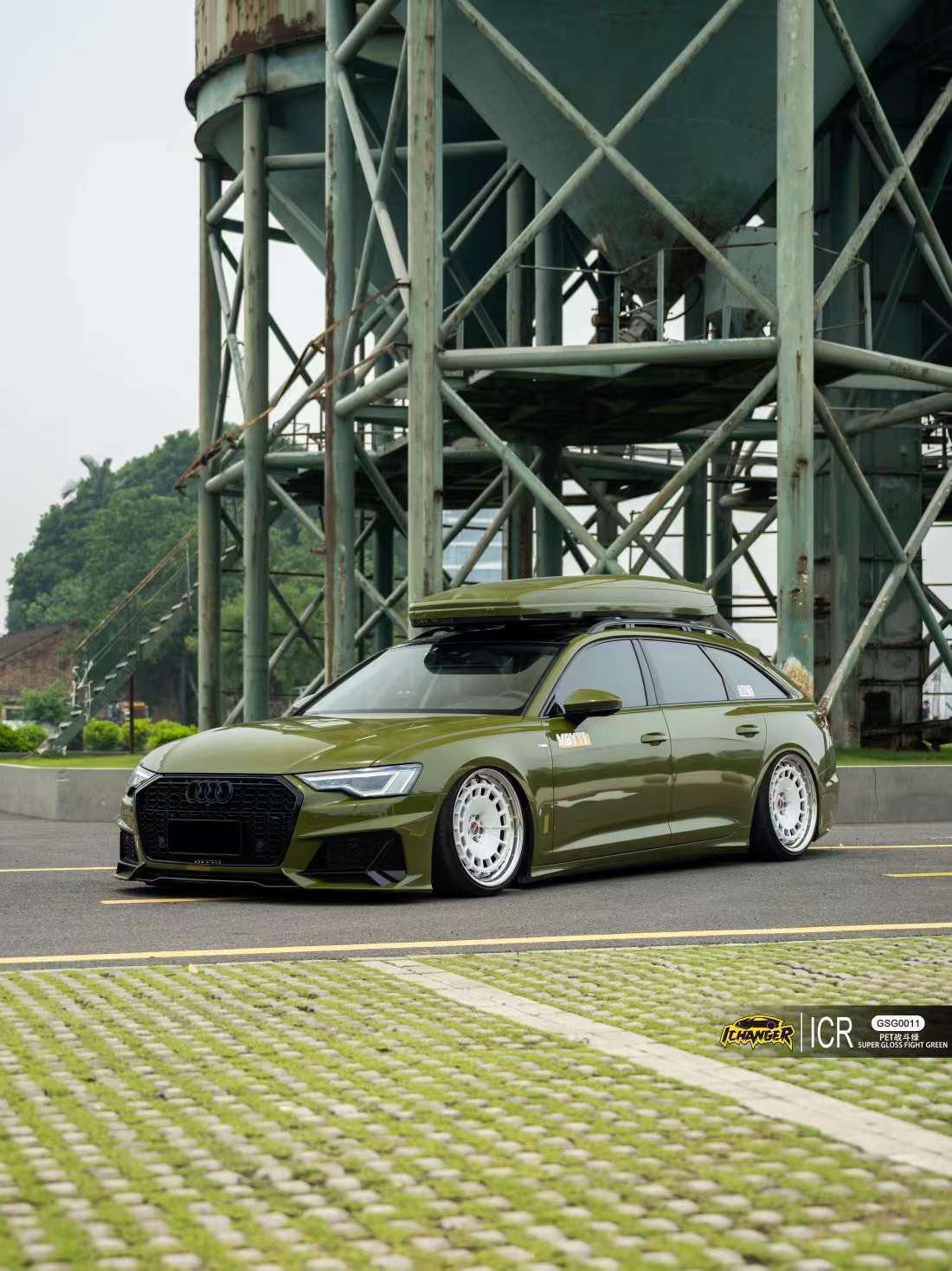 Audi Avant A6 film Ichanger (ICR) changer to change color film battle green - iNEWS